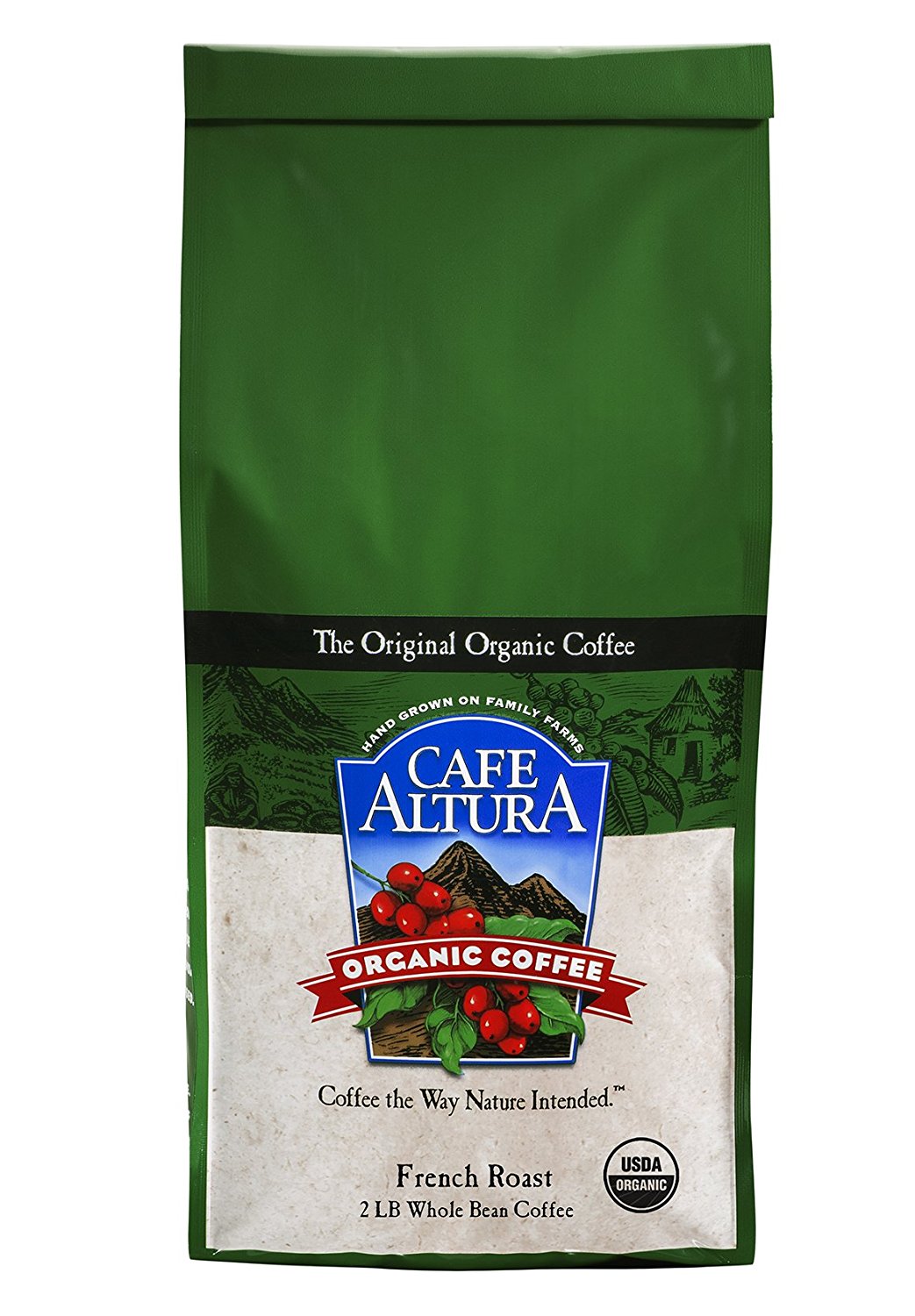 Cafe Altura Whole Bean Organic Coffee, Sumatran Dark Roast, 2 Pound N27 ...