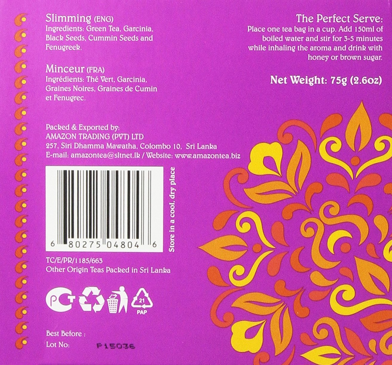 Tea of Life Slimming, 50 Round Tea Bags 2.6 Oz. free image download