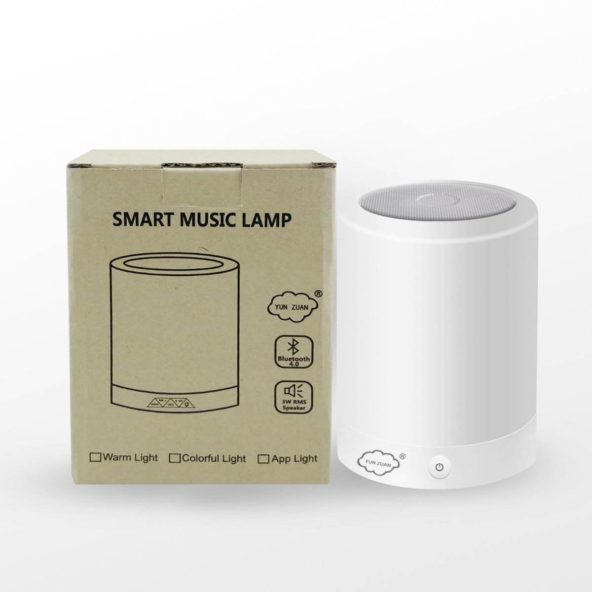 Wireless LED Bluetooth Speakers,Dimmable Night Light with Bluetooth 4.0 ...