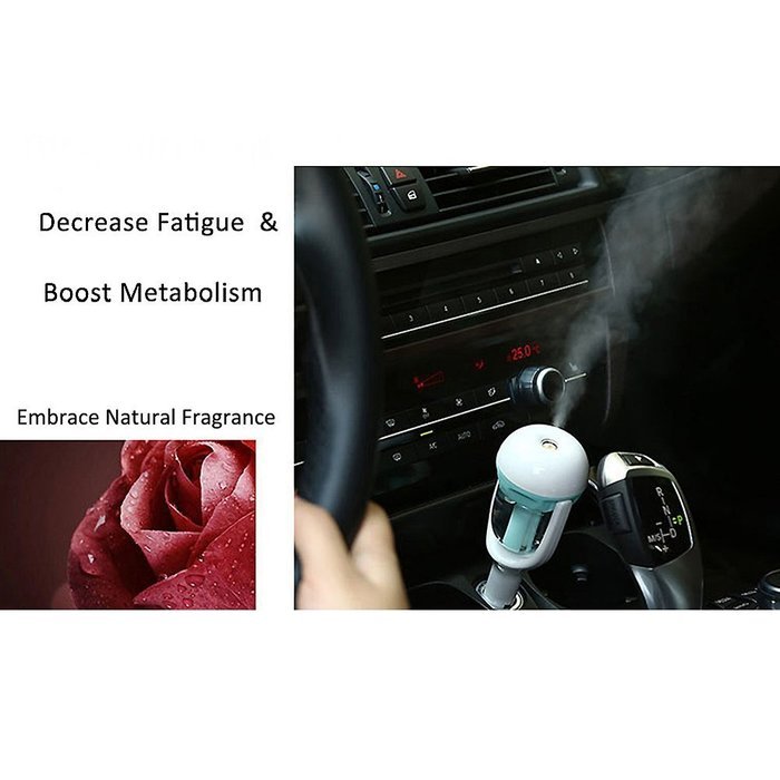 Travel Size Mini Car Humidifier Diffuser Essential Oil Ultrasonic Aroma ...