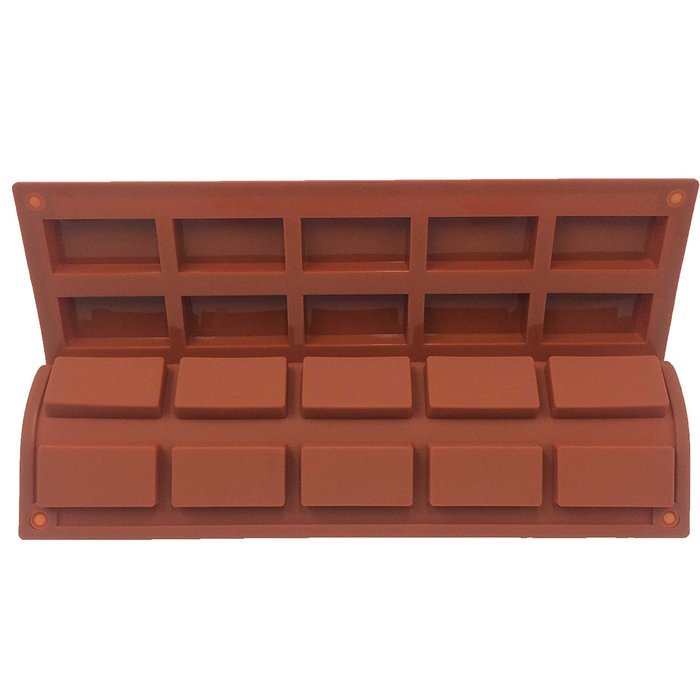 Funshowcase 20 Cavities Rectangular Muffin Cake Pan Soap Chocolate Bar ...