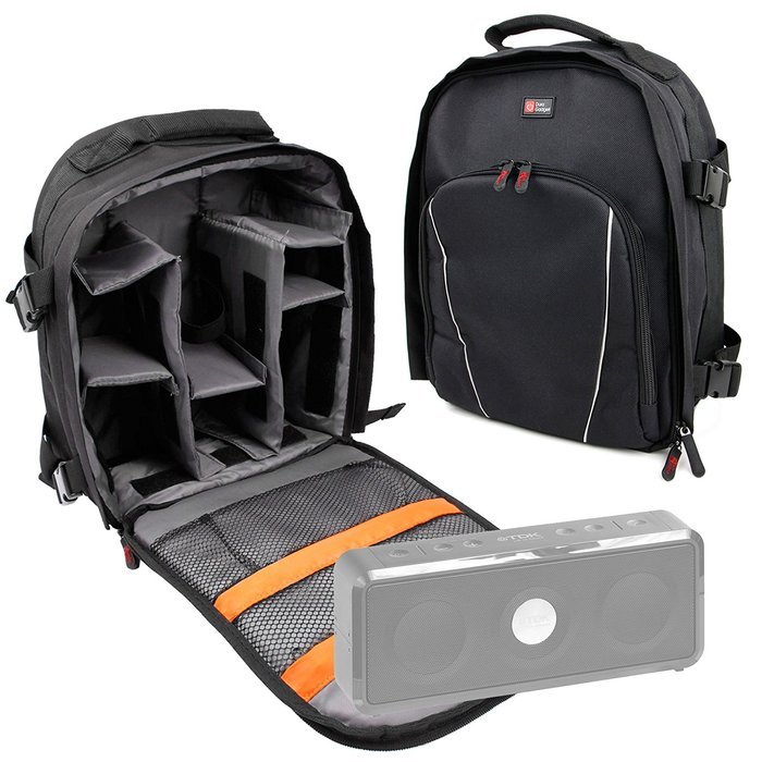 DURAGADGET Premium Quality, Black Water-Resistant Rucksack / Backpack ...