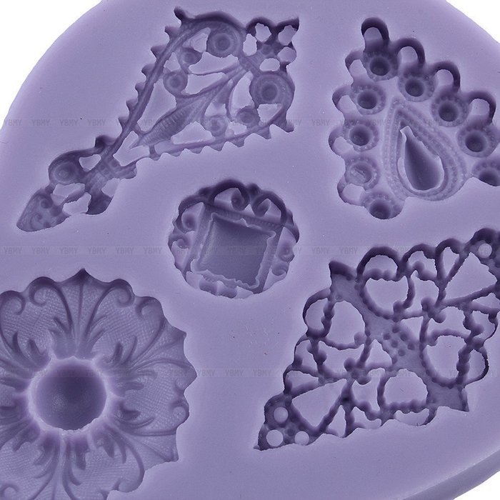 Yosoo Letter Flag Bunting Silicone Fondant Mold Cake Decorating ...