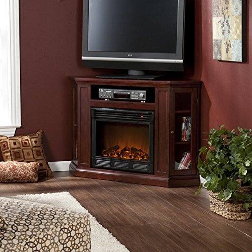 Electric Fireplace TV Stand Heater Corner Or Flat Free Standing Console ...