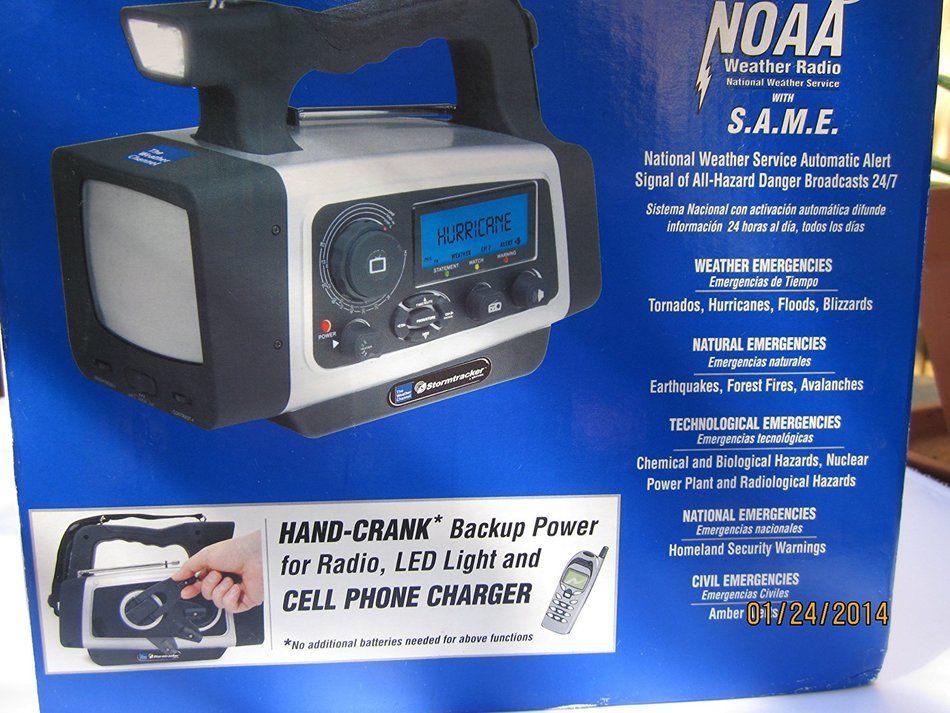 VECTOR Stormtracker Elite WC300DSV TV/Lantern AM/FM Weather Alert Radio ...