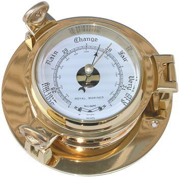 Brass Porthole Barometer by Royal Mariner free image download