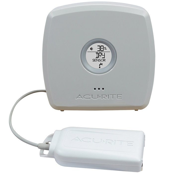 AcuRite 06064M Room Temperature & Humidity Monitor with Water Leak ...