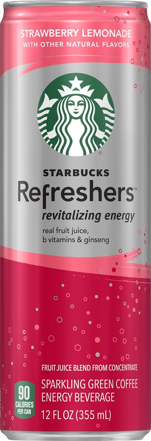 Starbucks Refreshers, 4 Flavor Variety Pack, 12 Ounce Slim Cans, 12 ...
