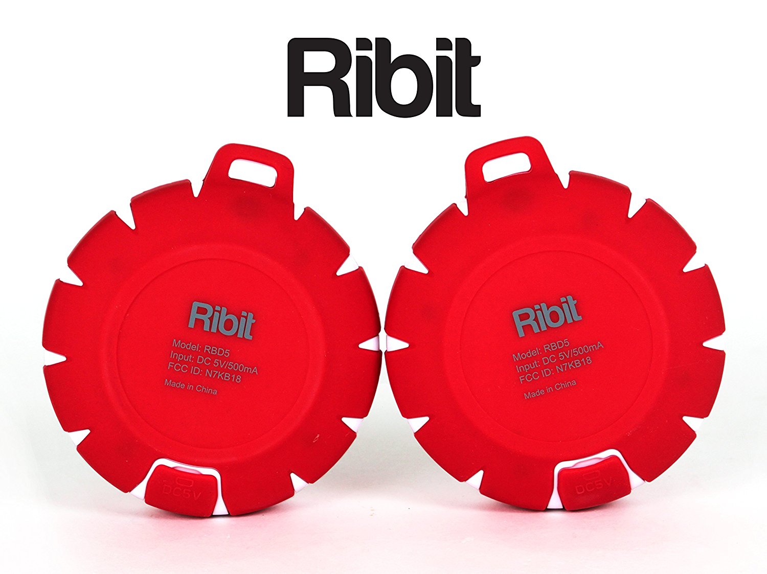 Ribit™ Red Waterproof Bluetooth Speakers - IPX7 Outdoor Wireless ...