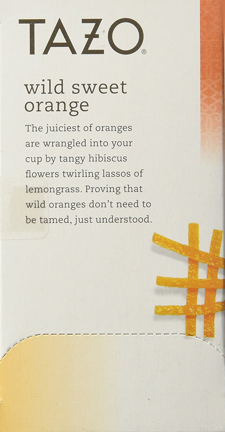 Tazo Wild Sweet Orange Tea 20ct Box N4 free image download