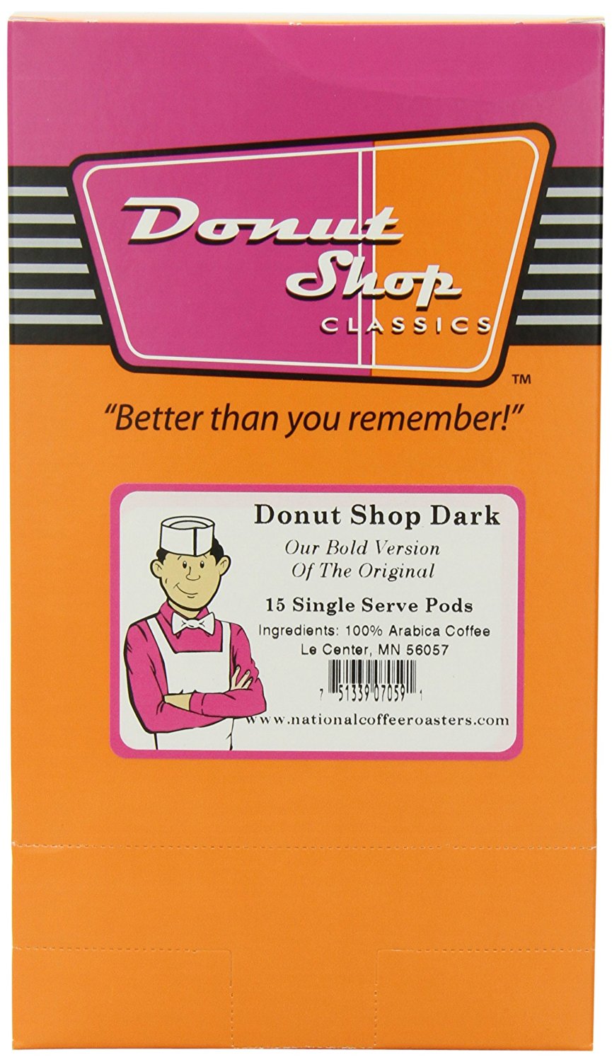 Donut shop Coffee Pods, Double Caff, 15 Count (Pack of 6) N28 free ...