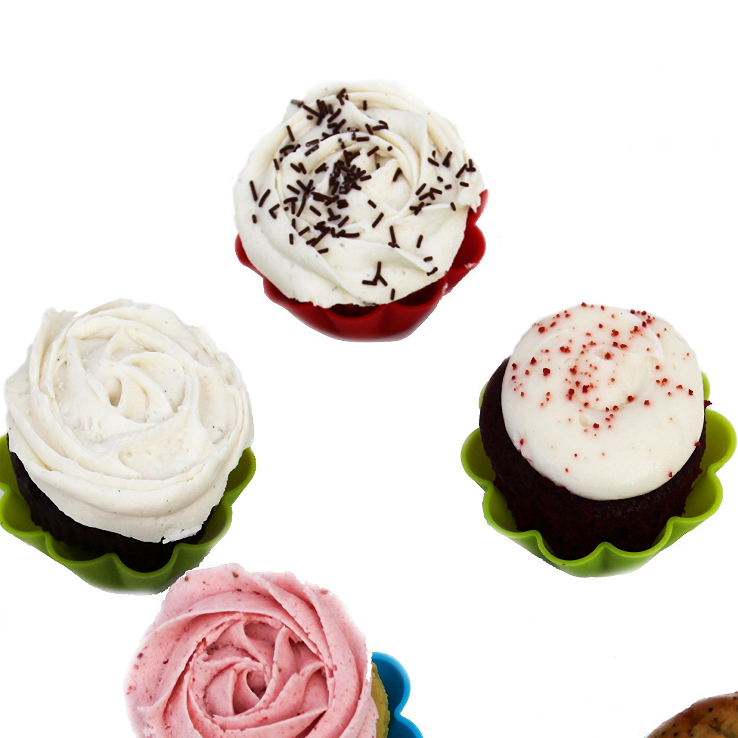 10-pc Premium Silicone Cupcake Baking Set & Decorating Set. Cooking ...