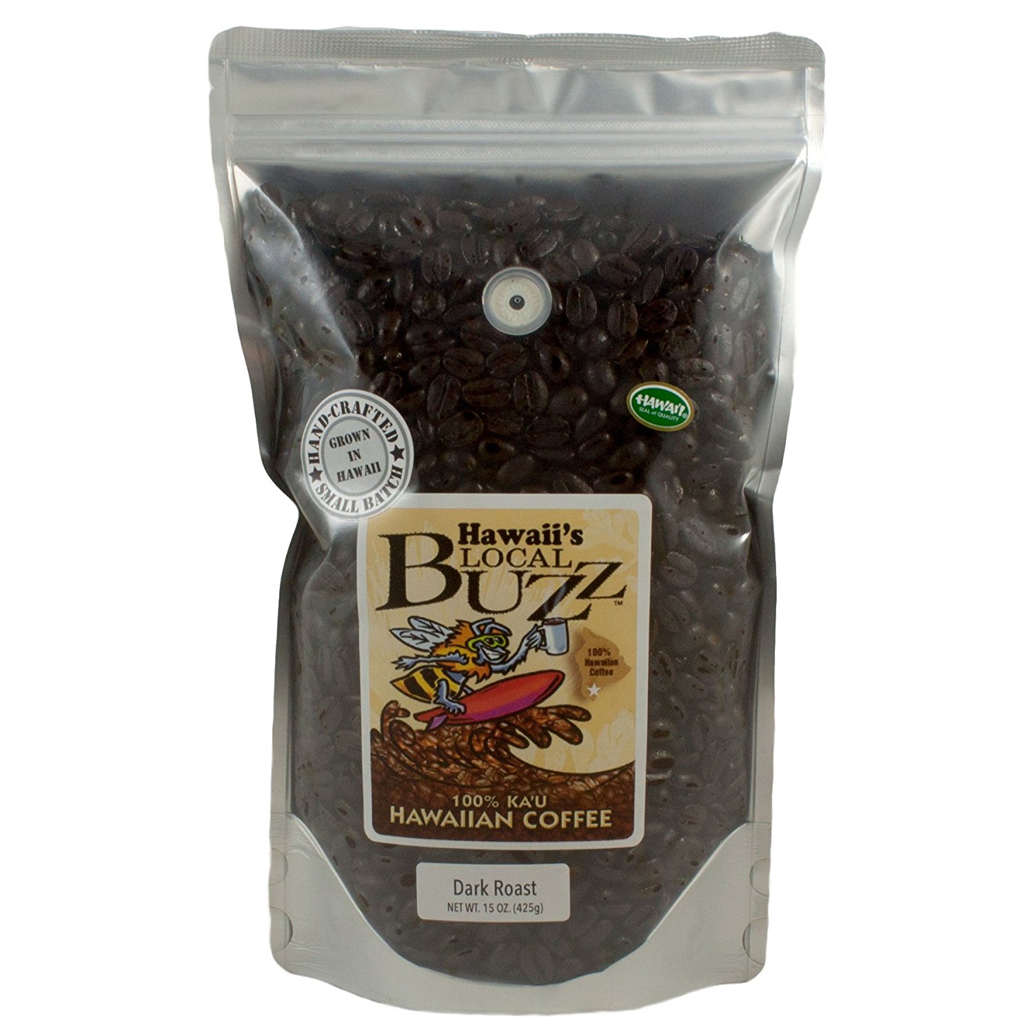 Hawaii's Local Buzz Whole Bean Coffee, Medium Roast, 2 Ounce N7 free image download