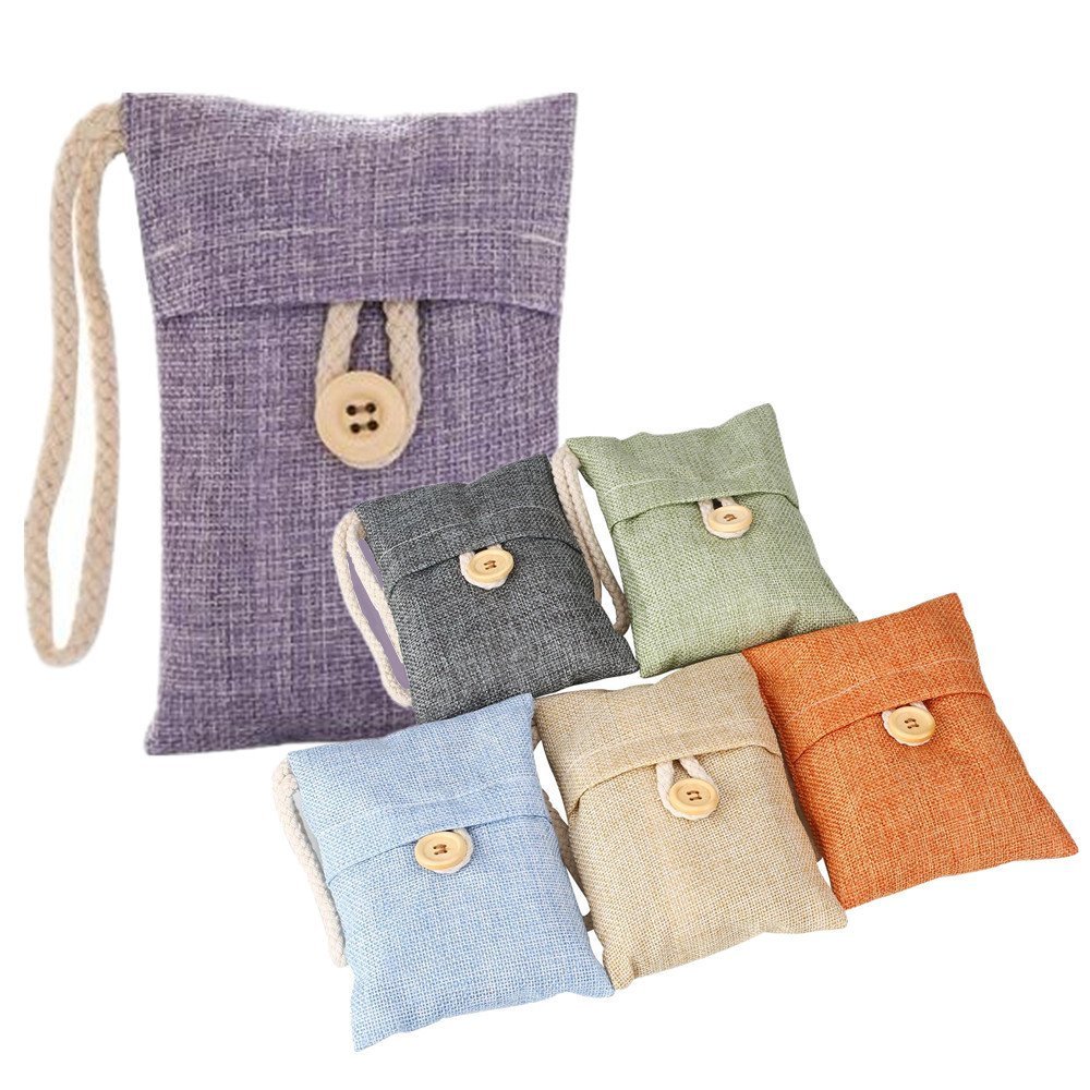 Soledi Natural Air Purifying Bamboo Charcoal Deodorizer Bag Portable ...