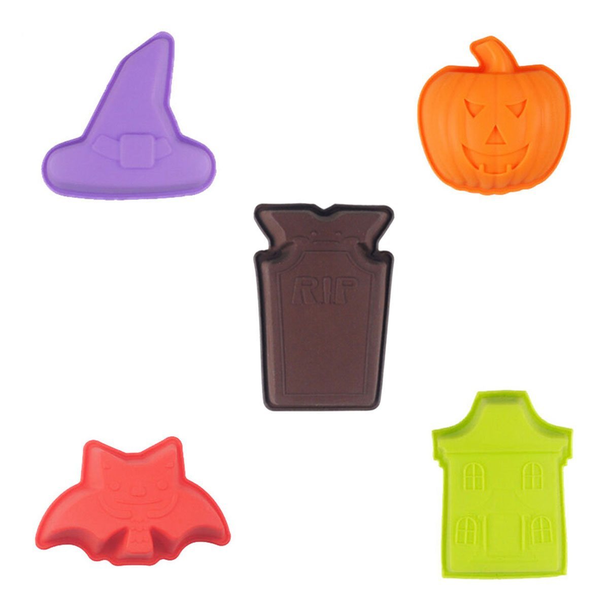 Mochiglory Non Stick Silicone Halloween Cake Budding Dessert Bread ...