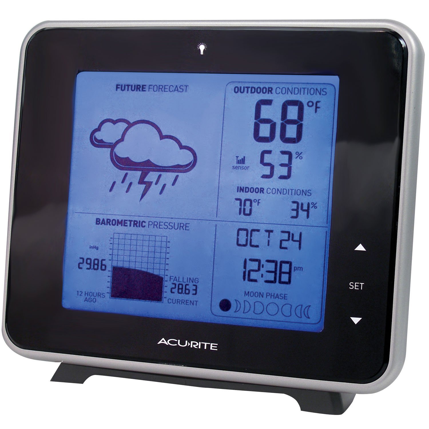 AcuRite 13230 Weather Station with Temperature, Humidity, Moon Phase ...