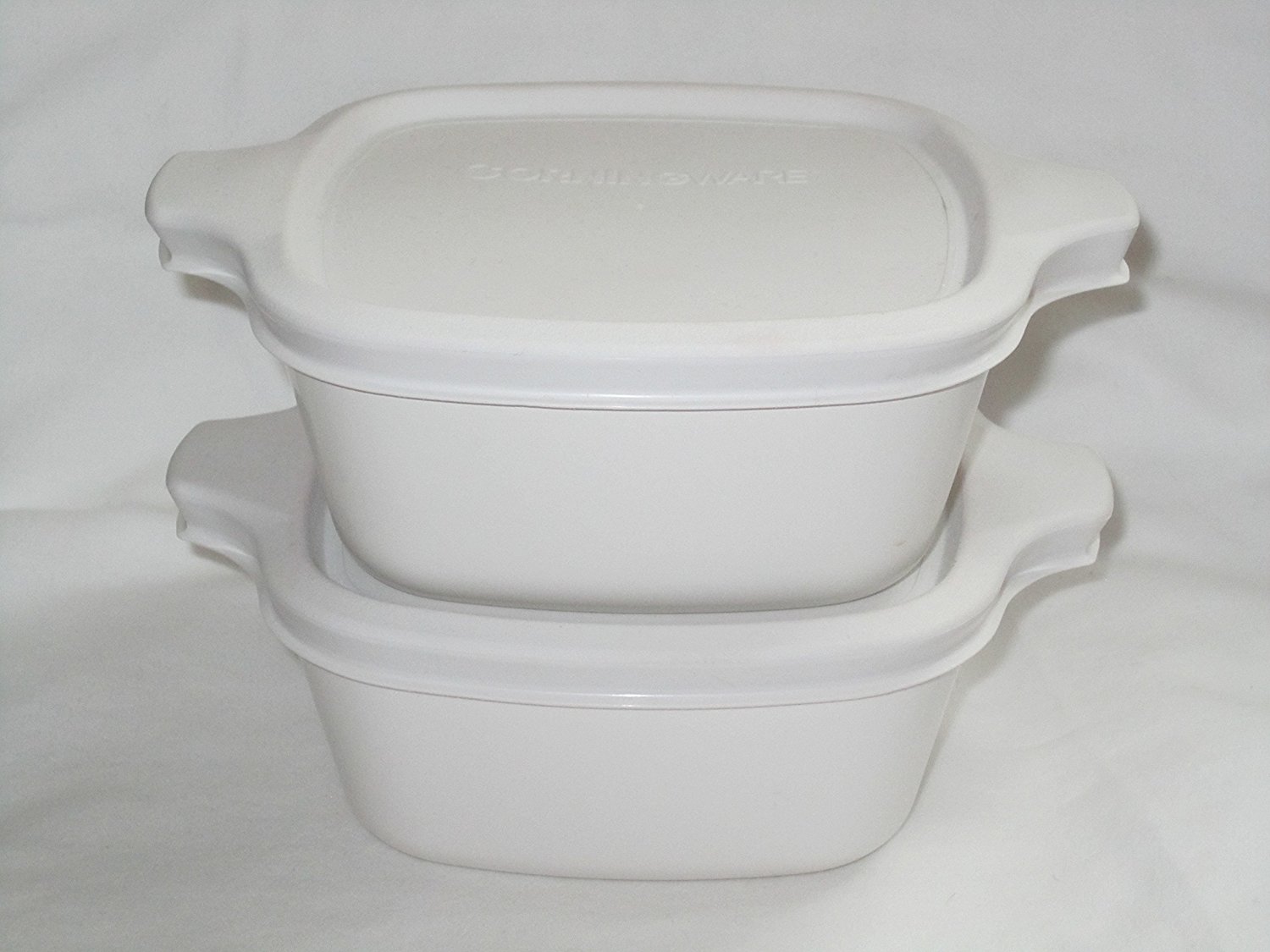 Set of 2 - Vintage Corning Ware Clasic White Individual 700 ml ...