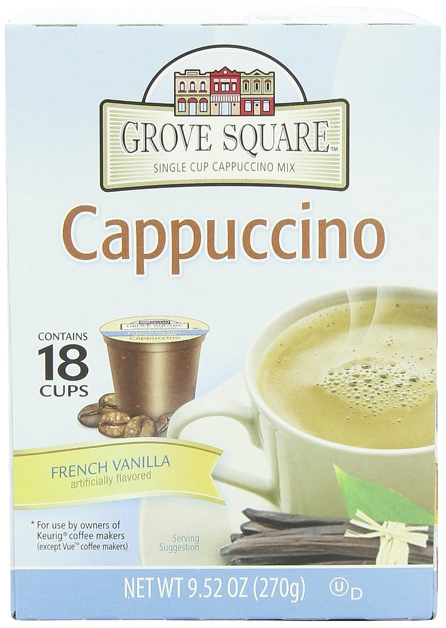 Grove Square Cappuccino, French Vanilla, 24 Count Single Serve Cups N16 ...