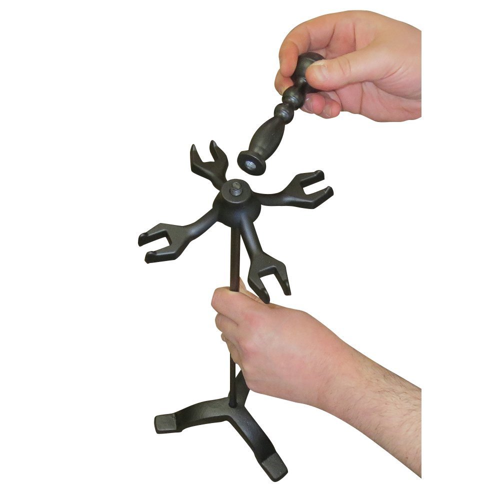 Antique Handle Fireplace Tool Set w/ Poker Brush Tongs Shovel From ...