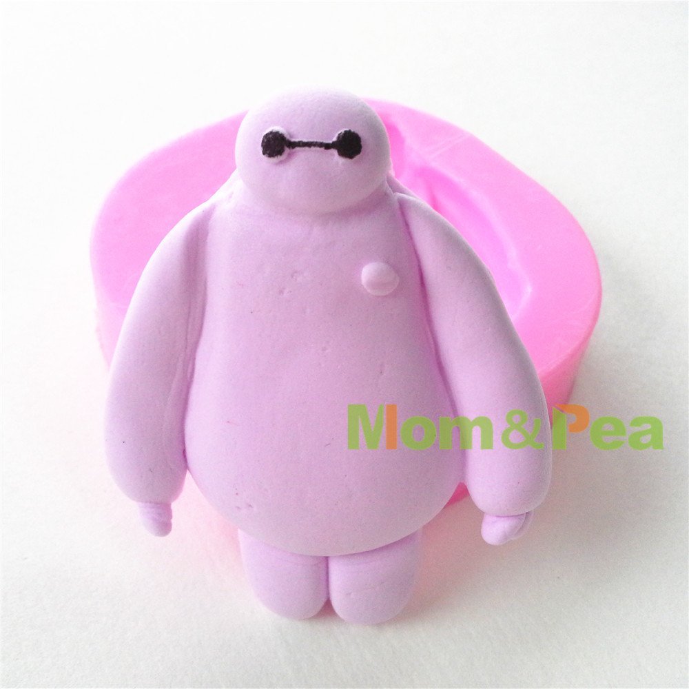 Mom&pea 0650 Baymax Shaped Silicone Mould for Fondant Cake Sugar Paste Cake Decoration 3d Cake ...