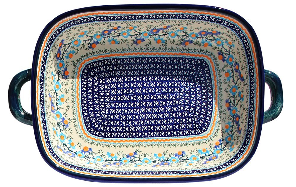 Polish Pottery Baking Dish with Handles From Zaklady Ceramiczne ...