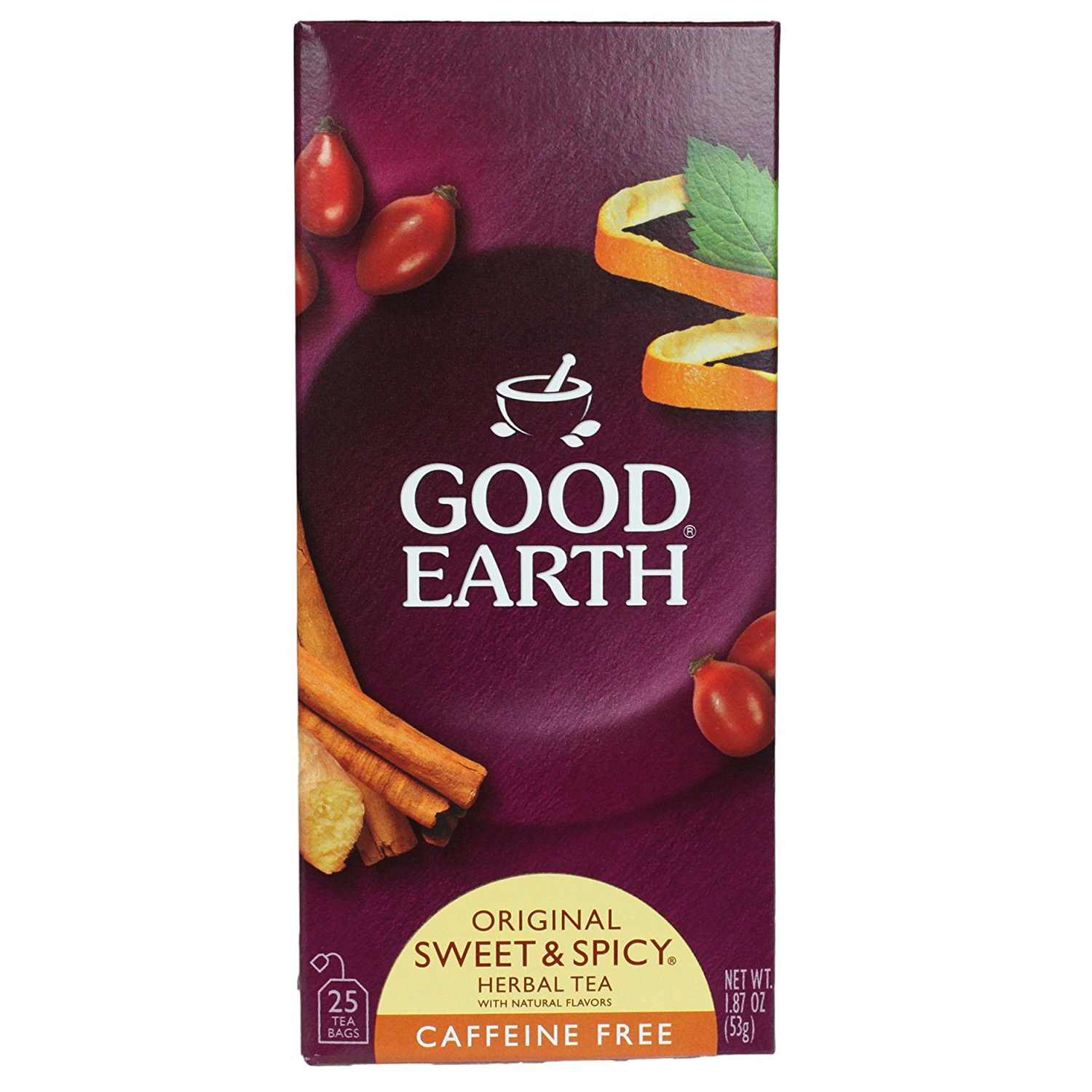 Good Earth Sweet and Spicy All-Natural Caffeine-Free Herbal Tea (2014 ...