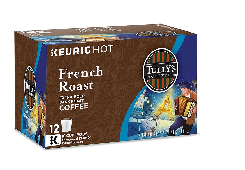 Tully's Coffee French Roast Keurig K-Cups Coffee, 12 Count N2 free ...