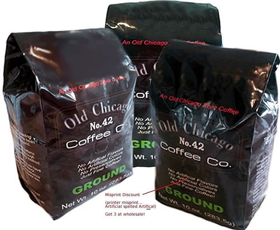 Bulk Lot of 3 Wholesale Discount Ground Coffee Bags (Caffeinated) free ...
