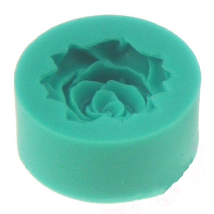DKX Silicone 3D DIY Rose Flower Fondant Cake Chocolate Sugarcraft Mold ...