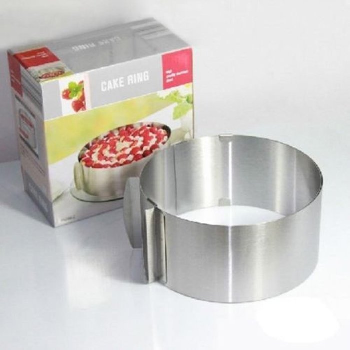 Cake & Cookie Cutters DIY Adjustable Rounded Mousse Ring Retractable ...