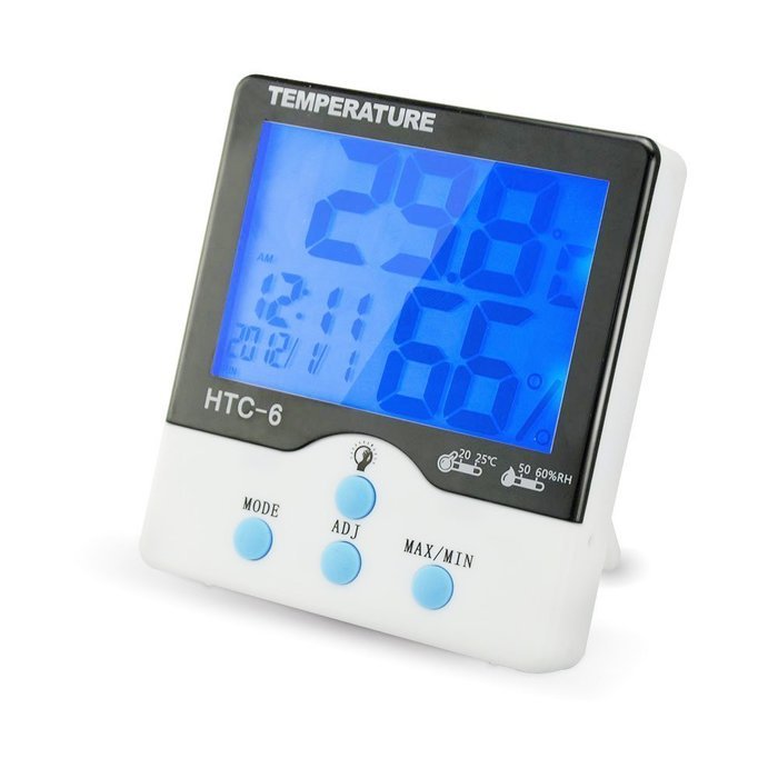 Intsun Wireless Luminous Large LCD Display Screen Indoor Thermometer ...