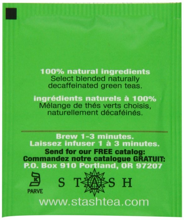 Stash Tea Premium Green Tea, 100 Count Box of Tea Bags in Foil N2 free ...