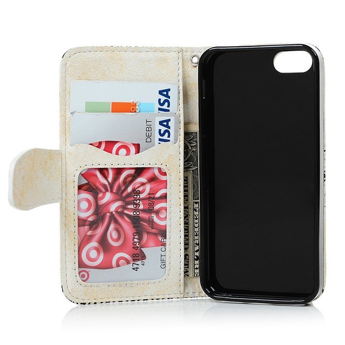 IPhone SE Case,iPhone 5S Case,iPhone 5 Case - Slim Fit Wallet Flip ...