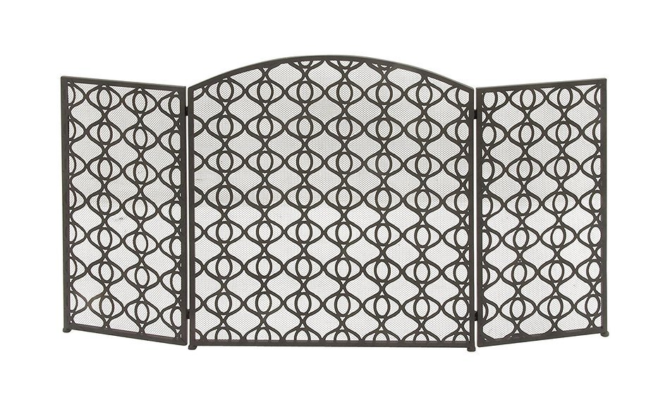 Deco 79 50362 Chic Metal Fire Screen, 52" W x 30" H free image download