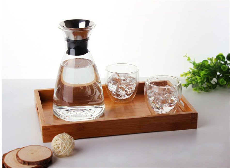 Luxtea Water Carafe and Drink Infuser Borosilicate Bottle Iced Tea ...