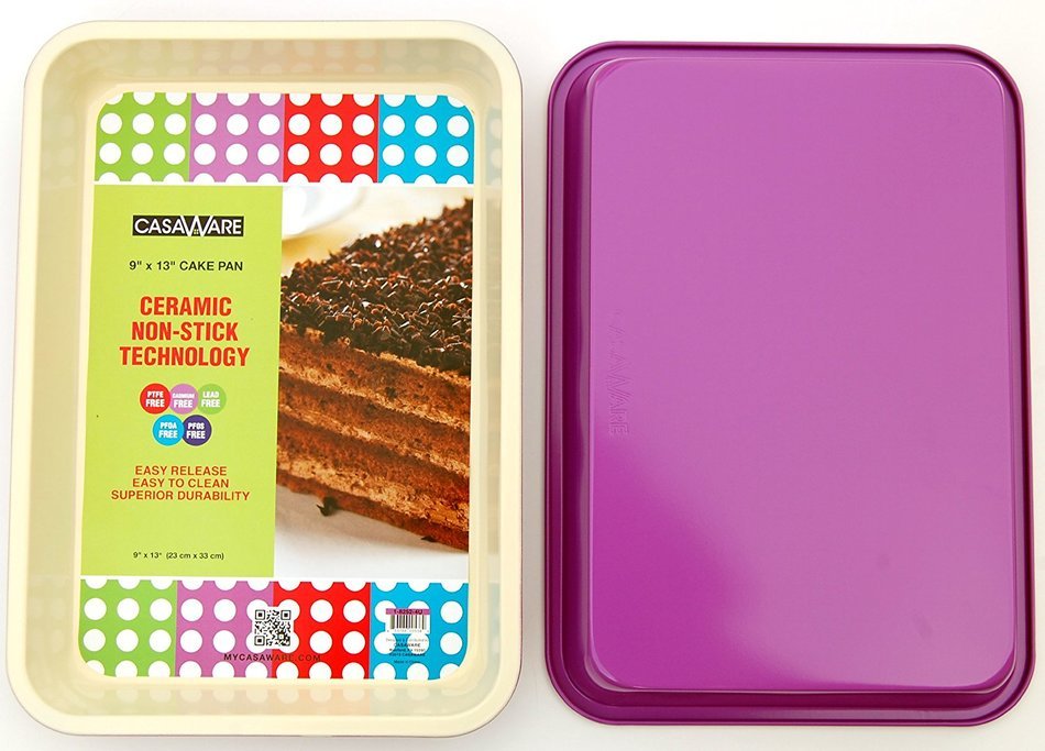 CasaWare Ceramic Coated NonStick Cookie/Jelly Roll Pan (9 X 12.5-Inch ...
