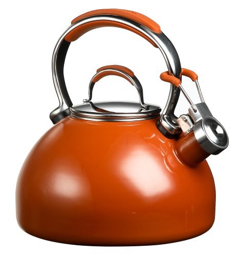 KitchenAid Gourmet Essentials 2-Quart Porcelain Tea Kettle, Terra Cotta ...