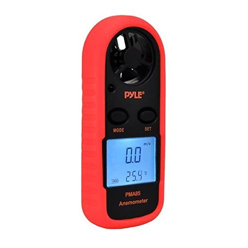 Pyle PMA85 Digital Anemometer Measures Wind and Temperature free image ...
