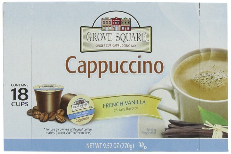 Grove Square Cappuccino, French Vanilla, 24 Count Single Serve Cups N7 ...