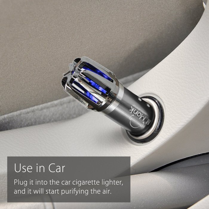 Lil Monk Car Air Purifier Filter, Car Air Freshener, Ionic Air Purifier ...