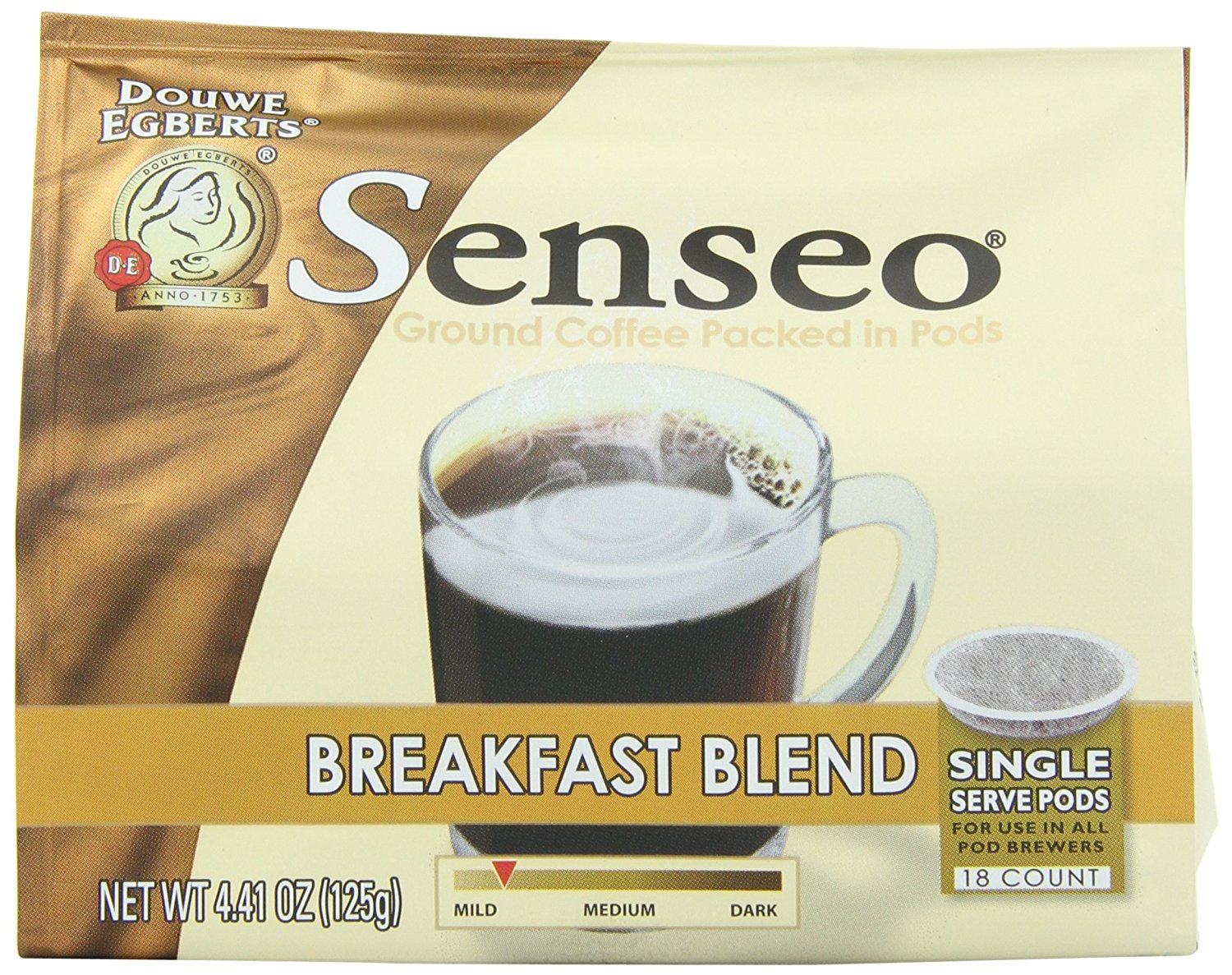 Senseo Coffee Pods, Dark Roast,18 Count (Pack of 6) N5 free image download