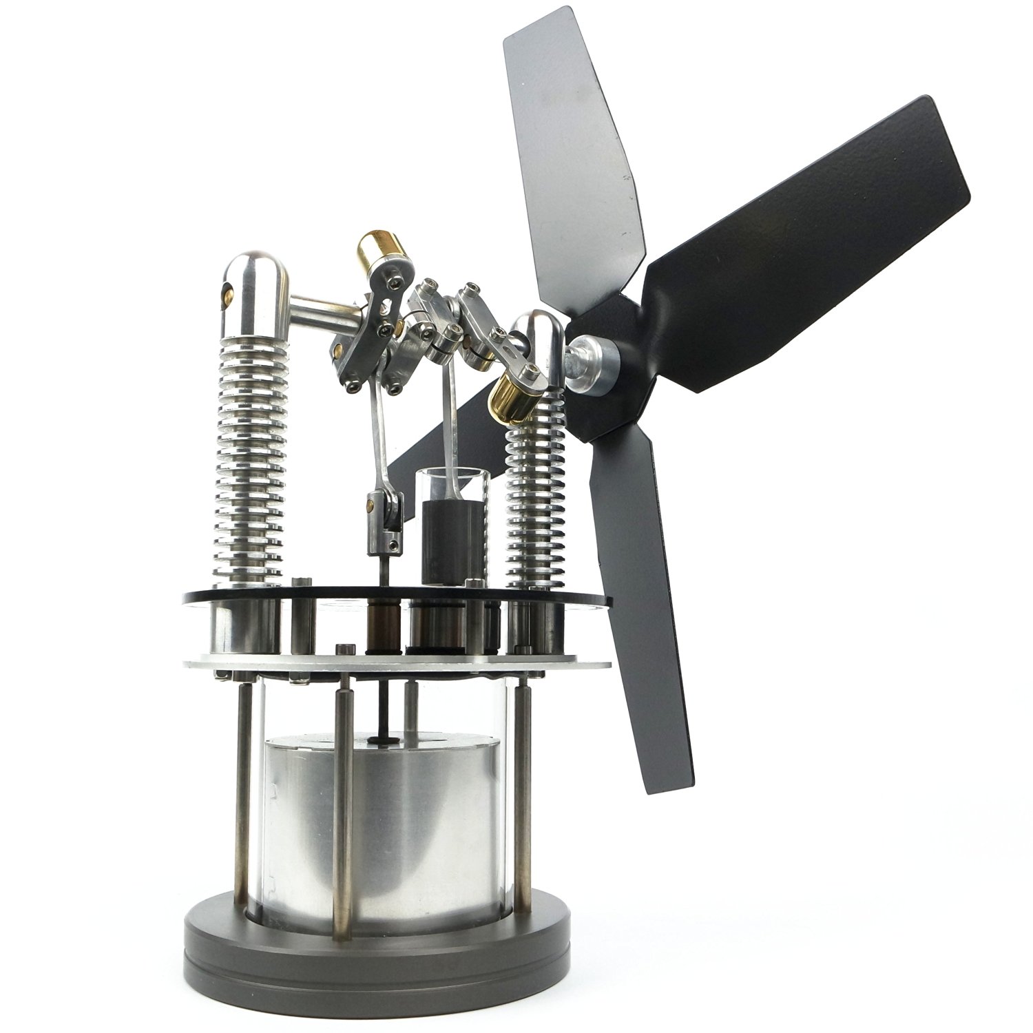 Heat Powered Stove Top Fan for wood multi-fuel coal with Soapstone or ...