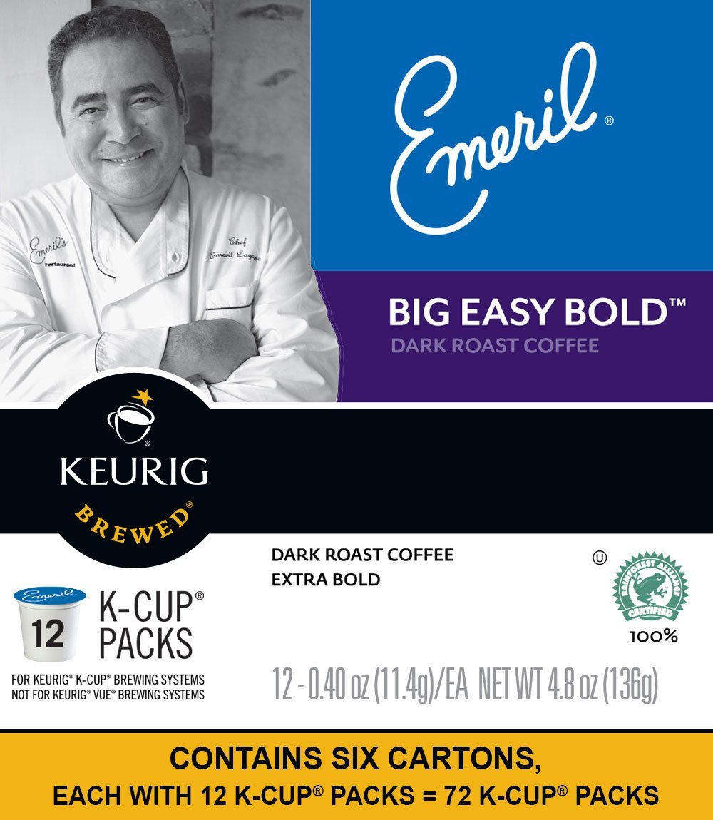 Emeril's Big Easy Bold Coffee, Keurig K-Cups, 72 Count free image download