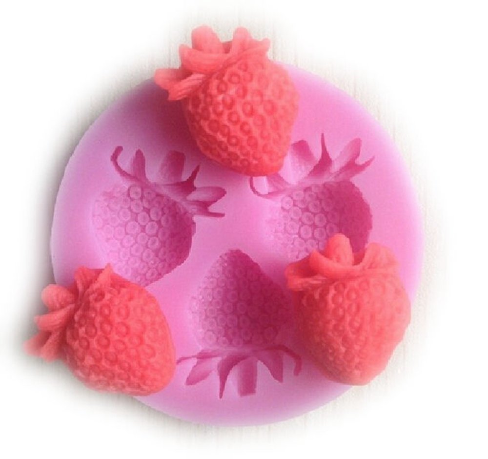 SMO Fruit Strawberry Cake Fondant Soap Sugar Craft Cake Decorating ...