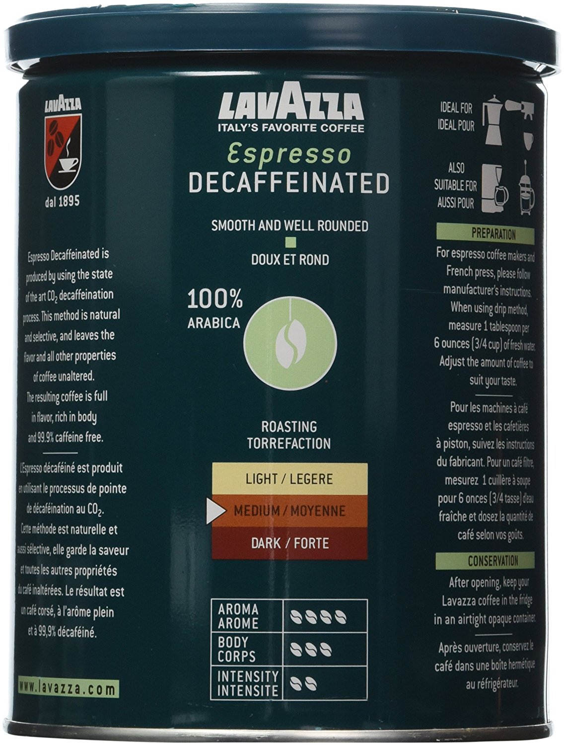 Lavazza Decaf Ground Coffee - Espresso - 8 oz N2 free image download