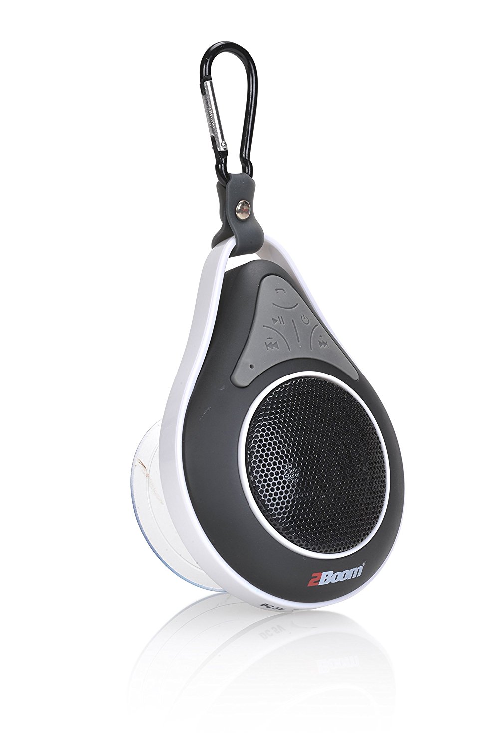 2BOOM Mini Wireless Bluetooth Portable Speaker with Carabiner Shower ...