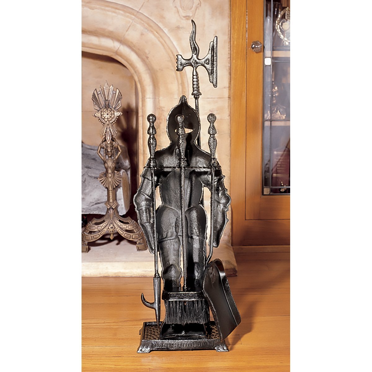Design Toscano The Black Knight Fireplace Tool Ensemble N2 free image ...