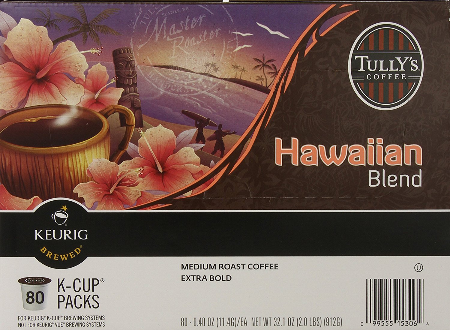 Tully's Coffee Hawaiian Blend K-Cups, 80 Count free image download