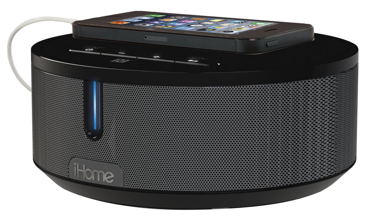 IHome iBN26G2 NFC Bluetooth Stereo System with Speakerphone (Gunmetal ...
