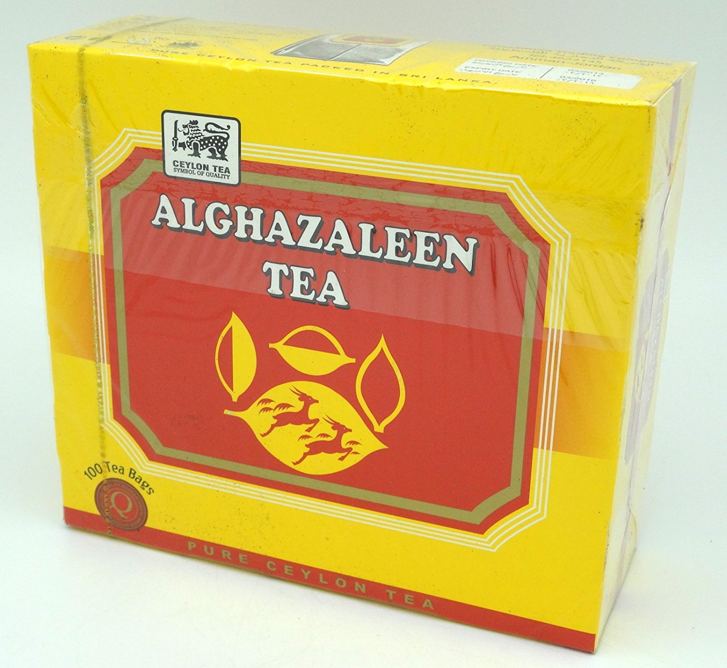 Alghazaleen Tea Pure Ceylon 100 Tea Bags free image download